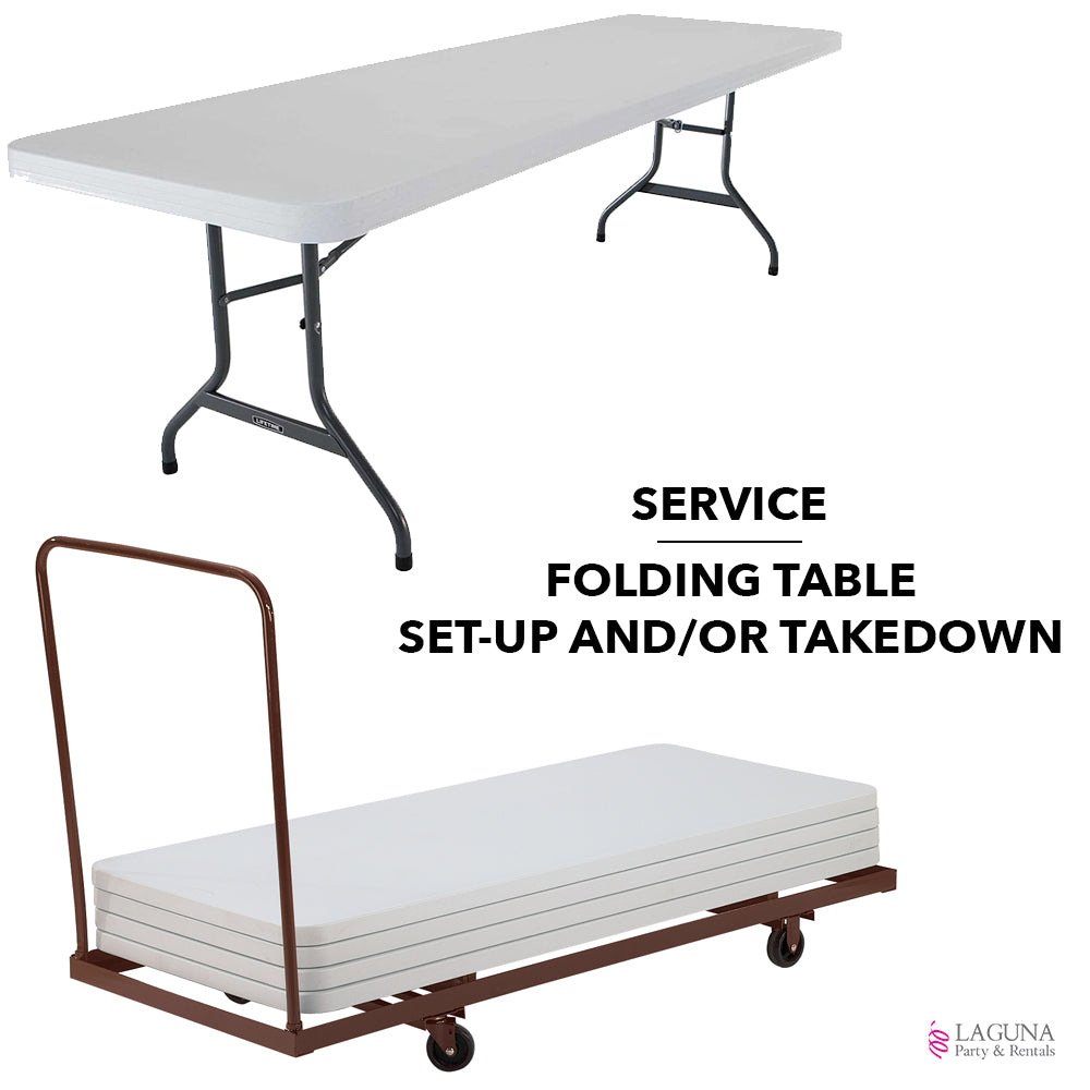 Table Setup & Takedown Service – Event Support