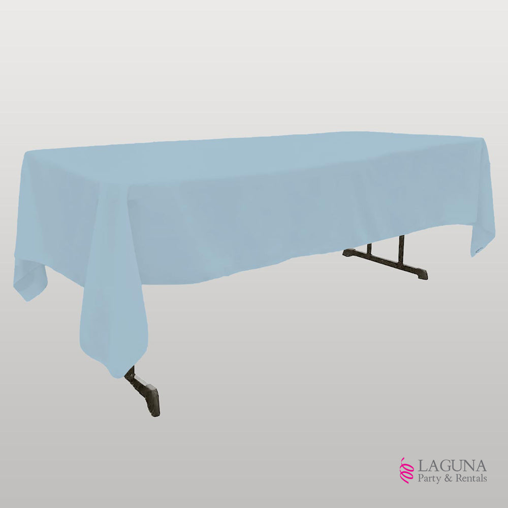 Rectangle Table Cover, Linen, Baby Blue – lagunapartyandrentals