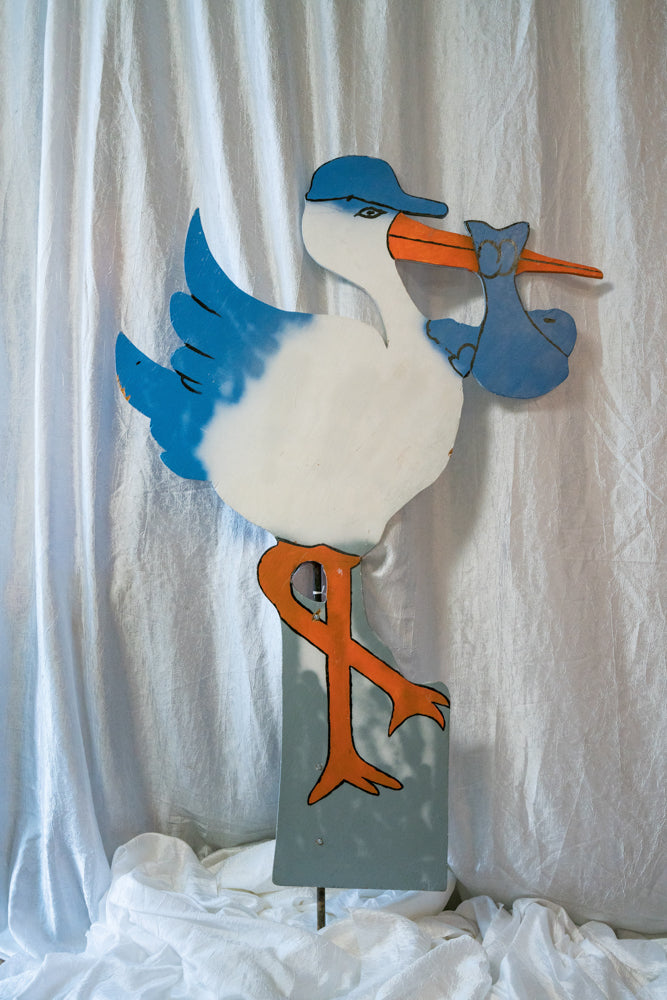 Blue Stork Décor 5" Tall – Baby Boy Celebration