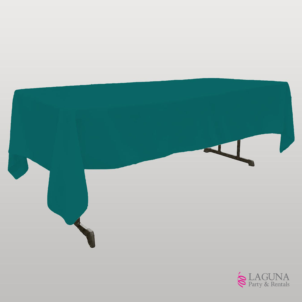 Rectangle Table Cover, Linen, Teal – lagunapartyandrentals