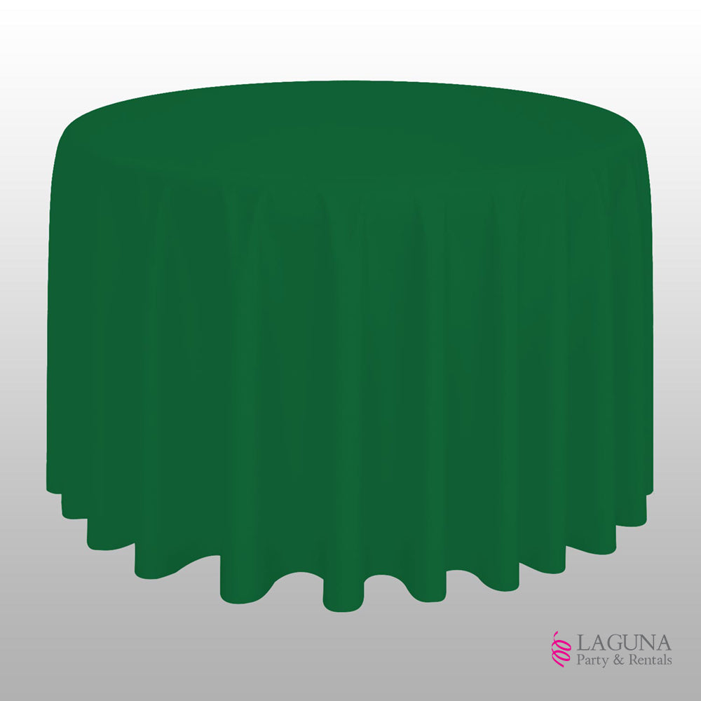 90" Round Table Cover, Linen, Green – lagunapartyandrentals