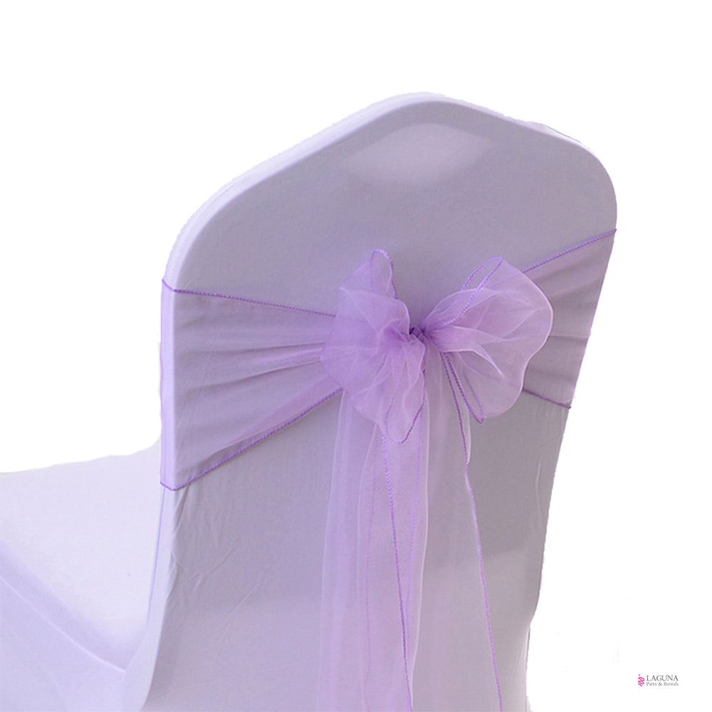 Organza Sash, Lavender (set of 10) – lagunapartyandrentals