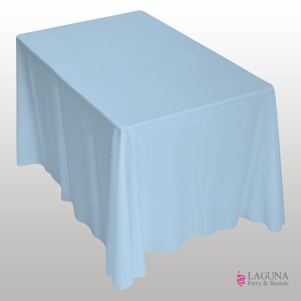Baby Blue Rectangle Table Drape | Event Table Linen