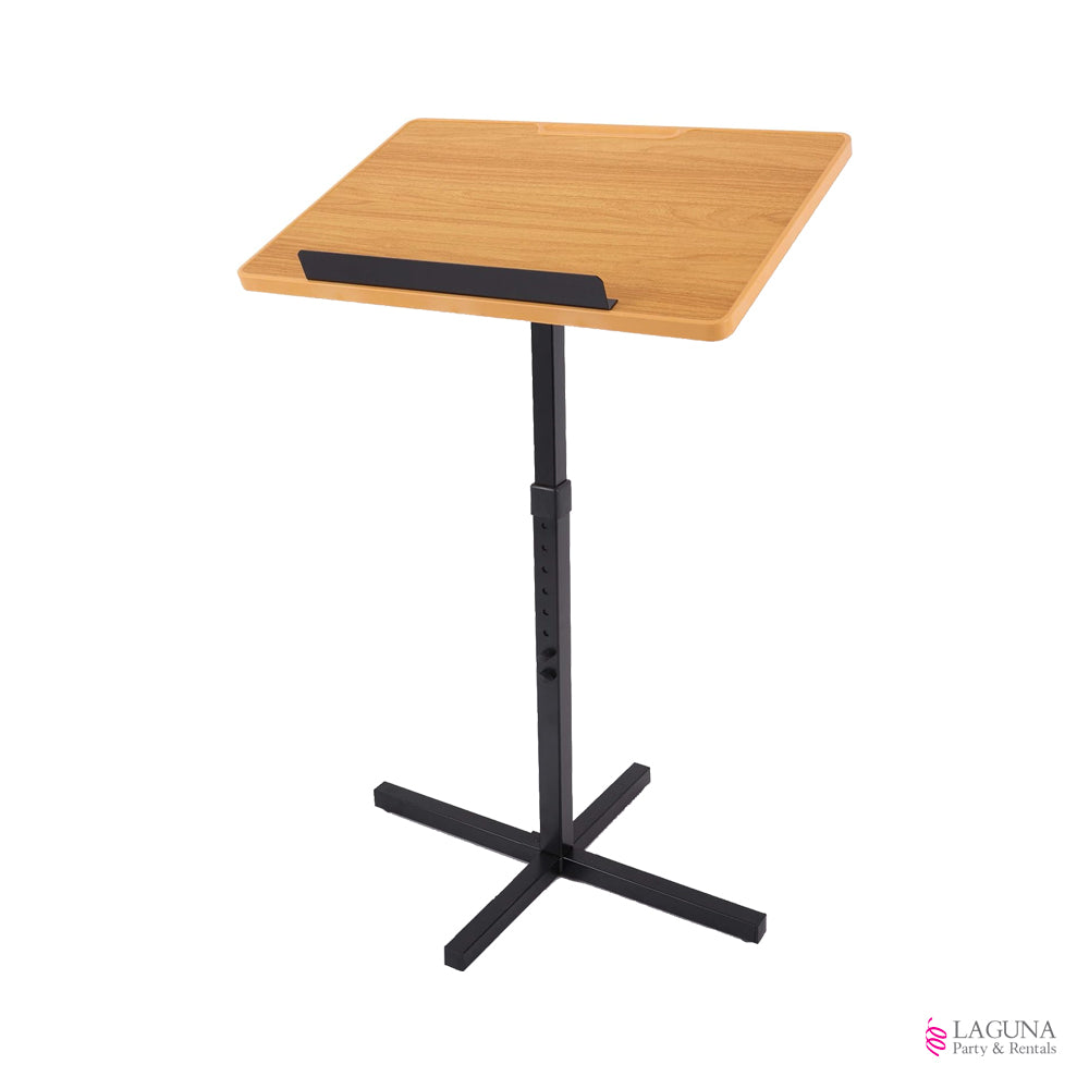Podium, Lecture Stand, Lectern, Adjustable Height – lagunapartyandrentals