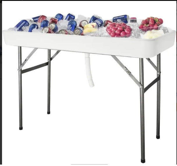 Party Ice Bin Table (White)